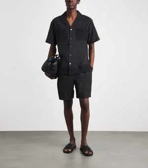 CHE Cotton-linen Inigo Shirt - Black