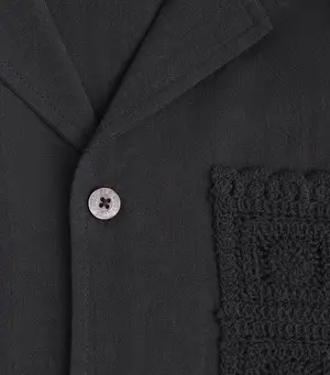 CHE Cotton-linen Inigo Shirt - Black