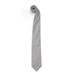 Emporio Armani Silk Jacquard Tie - Grey