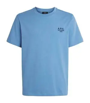 A.p.c. Rue Madame" Logo T-shirt - Blue