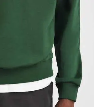 A.p.c. Cotton Rue Madame Logo Hoodie - Green