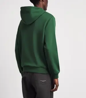 A.p.c. Cotton Rue Madame Logo Hoodie - Green