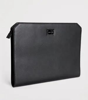 Emporio Armani Leather Logo Portfolio Pouch
