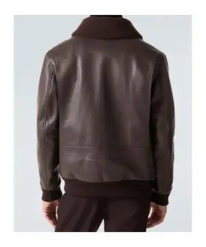 Gabriela Hearst Shearling-trimmed Leather Bomber Jacket
