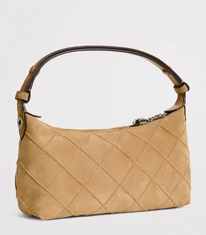 Tory Burch Mini Suede Fleming Top Handle Bag