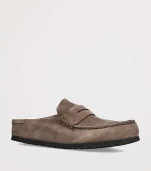 BIRKENSTOCK Suede Naples Wrapped Clogs