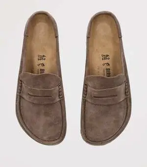 BIRKENSTOCK Suede Naples Wrapped Clogs