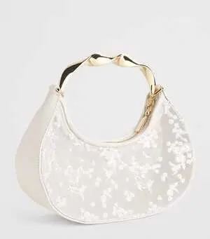 Simkhai Mesh Embroidered Nixi Clutch Bag