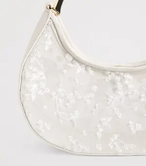 Simkhai Mesh Embroidered Nixi Clutch Bag