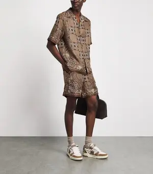 Amiri Silk Ma Check Shorts