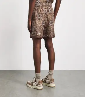 Amiri Silk Ma Check Shorts