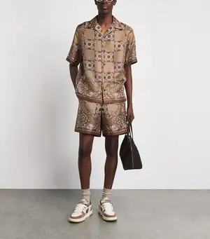 Amiri Silk Ma Check Short-sleeve Shirt