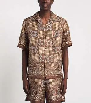 Amiri Silk Ma Check Short-sleeve Shirt