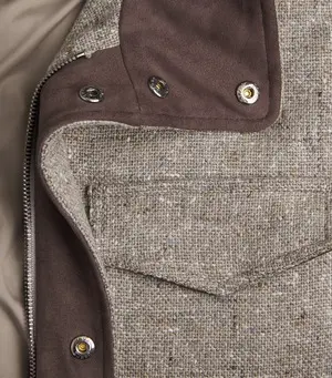 Herno Virgin Wool High-neck Utility Jacket - Brown