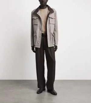 Herno Wool-silk Crew Neck Sweater - Beige