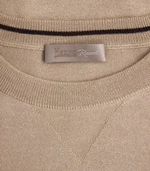 Herno Wool-silk Crew Neck Sweater - Beige