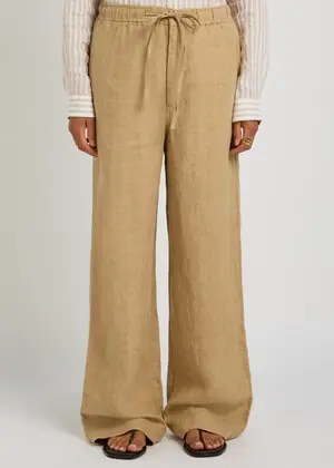 Polo Ralph Lauren Wide-leg Linen Trousers