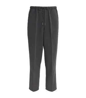 Citizens Of Humanity Linen Drawstring Trousers - Black