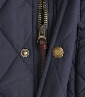 Polo Ralph Lauren Quilted Jacket With Corduroy Collar - Navy