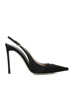 TOM FORD Satin Slingback Pumps 105 - Black