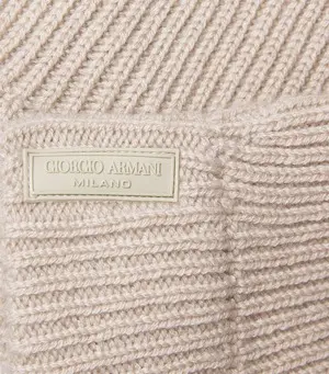 Giorgio Armani Cashmere Ribbed Gloves