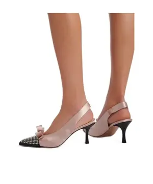 Chloé Trimmed Satin Pumps