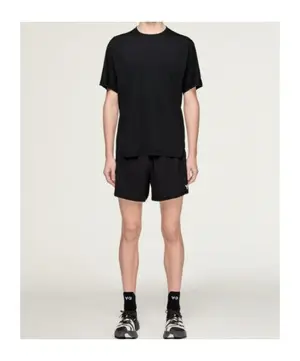 Y3 Logo Embellished Elasticated Shorts