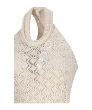Blumarine Halterneck Open Back Dress