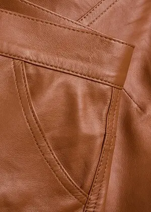 SKIIM Marcella Straight-leg Leather Trousers