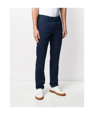 Brunello Cucinelli Navy Blue Fitting Casual Pants