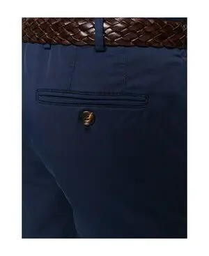 Brunello Cucinelli Navy Blue Fitting Casual Pants