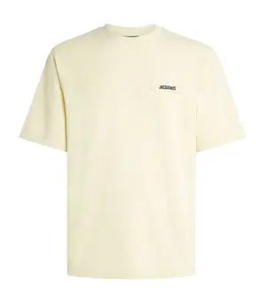 Jacquemus Grosgrain Logo T-shirt Yellow