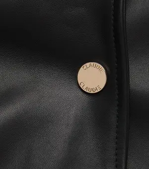 Claudie Pierlot Relaxed Lambskin Leather Jacket