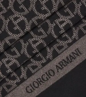 Giorgio Armani Wool Logo Scarf