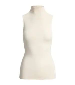 Ralph Lauren Stretch-silk Naomie Tank Top - Nude