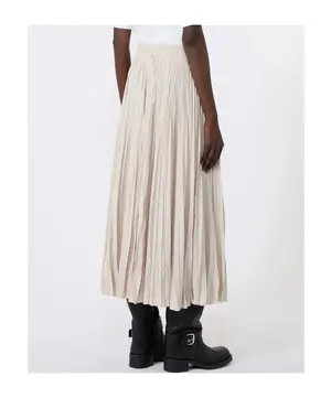 Max Mara Foggia Pleated Maxi Skirt - White