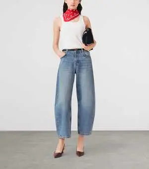 Maje Cropped Barrel Jeans