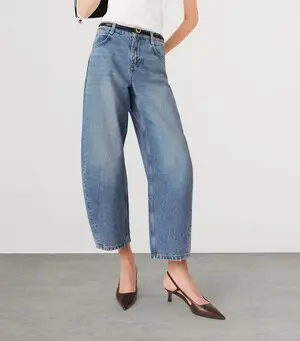 Maje Cropped Barrel Jeans