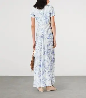 Maje Floral Print Maxi Dress