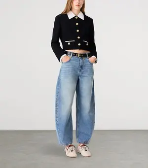 Maje Knitted Glitter Jacket