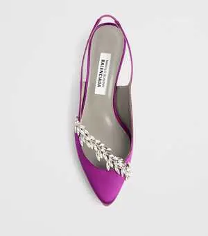 Balenciaga X Manolo Blahnik Embellished Slingback Heels 50