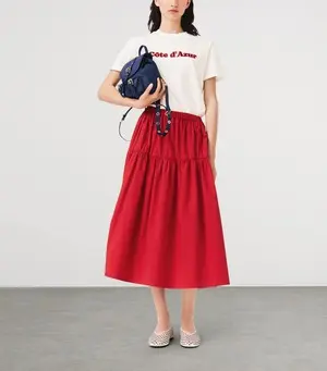 Maje Gathered Maxi Skirt