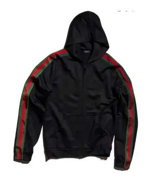 Gucci Silk Cotton Jersey Zip Jacket With Web Detailing