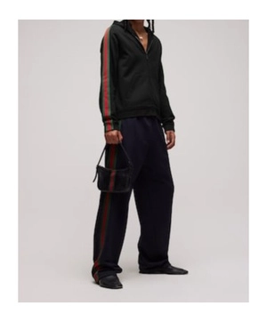 Gucci Silk Cotton Jersey Zip Jacket With Web Detailing