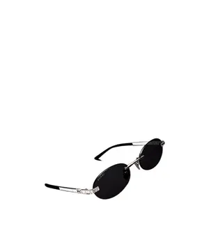 Gucci Oval-frame Sunglasses With Crystal Embellishments