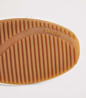 Sandro Leather Light Wave Sneakers