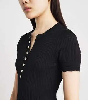 Sandro Knitted Midi Dress