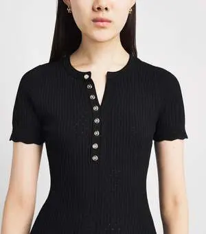 Sandro Knitted Midi Dress