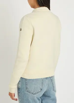 Moncler Quilted Cotton And Nylon Cardigan