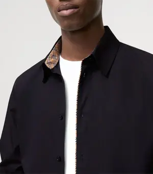 Burberry Cotton Check-trimmed Shirt